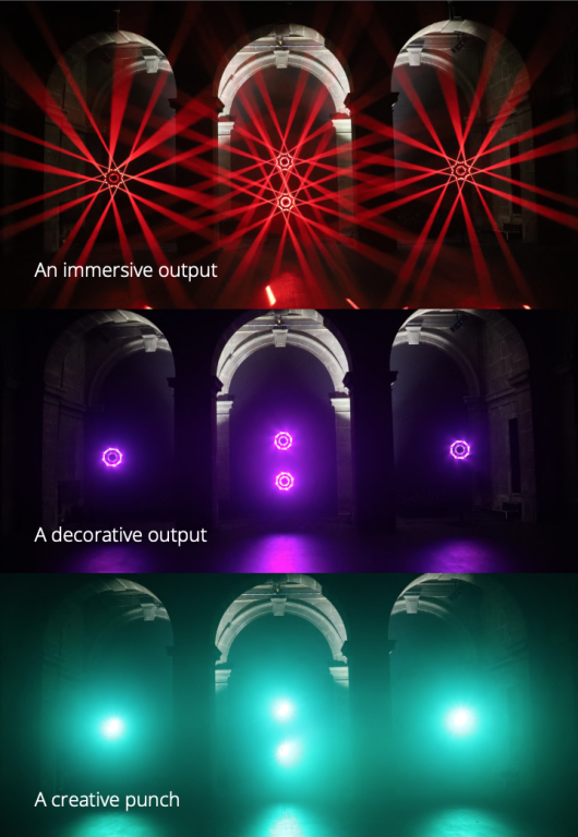 Immersive Volumetric Lighting for events, Minuit Une